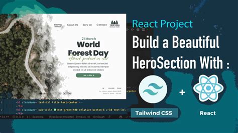 React Website Tutorial Build A Responsive Hero Section With React And