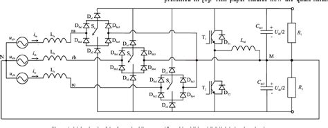 figure 1 from space vector modulated four wire unidirectional three phase level switch vienna