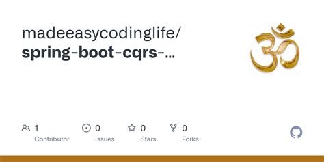 github madeeasycodinglife spring boot cqrs pattern with axon framework