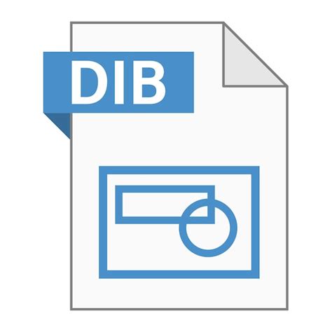 Premium Vector Modern Flat Design Of Dib File Icon For Web