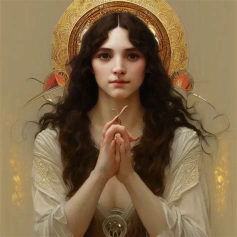 Portrait Of Slavic Goddess Intricate Elegant Highly Stable
