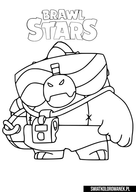 Kolorowanka Brawl Stars Nowe arkusze do druku ŚwiatKolorowanek pl