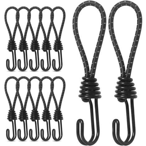 KZQ Tendeurs Elastique Avec Crochets 12 Pcs Tendeur Bache Tendeurs