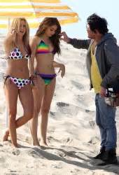 Ashley Tisdale And Sarah Hyland Bikini Candis At Photoshoot On The