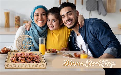 FORMIZON Eid Mubarak Tablett Ramadan Holz Tablett Eid Mubarak