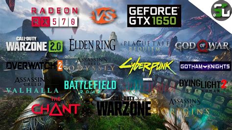 RX 570 Vs GTX 1650 15 Games Test YouTube