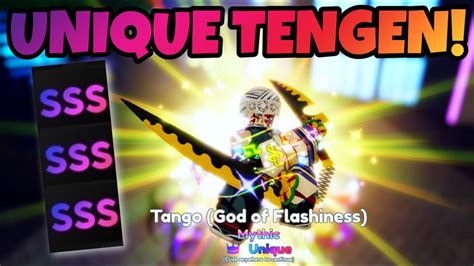 ALL SSS UNIQUE MAX LEVEL EVOLVED TENGEN GOD OF FLASHINESS SHOWCASE