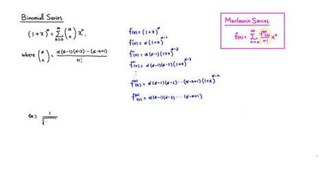 binomial series youtube