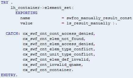 ABAP Try Catch For Exception Is Neither Caught Code Inspector Error