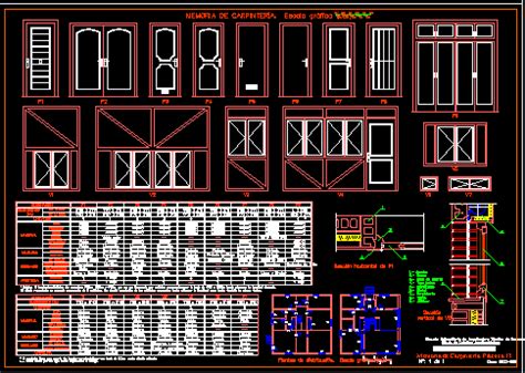 Puertas De Madera En AutoCAD Librería CAD