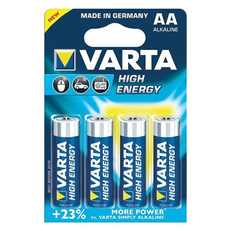 Comprar Pack 4x Pilas Varta AA Long Life Power LR06 PowerPlanetOnline