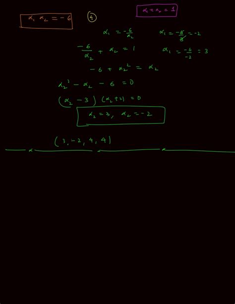 ib math hl quartic equation sum and product of roots sumant s 1 page of math
