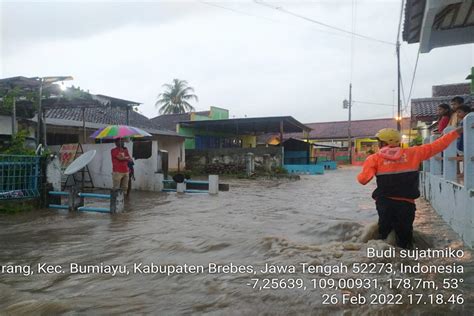 Banjir Bandang Terjang 5 Desa Di Bumiayu Ratusan Warga Mengungsi