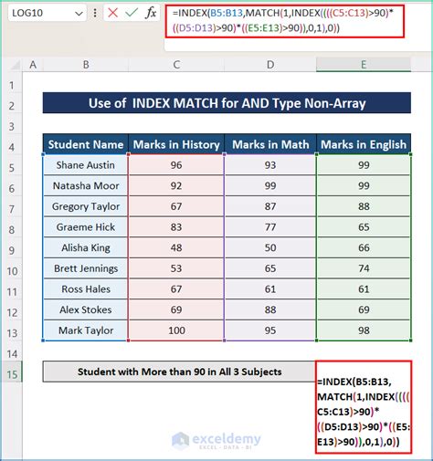 Using The Index Match Functions For Multiple Criteria In Rows And