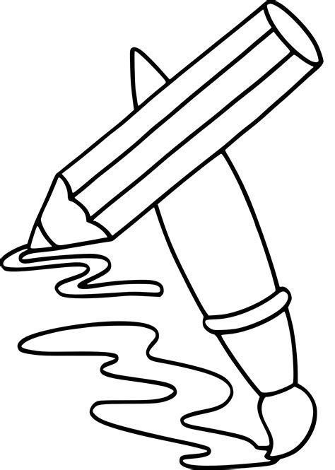 Coloriage Crayon De Couleur Imprimer