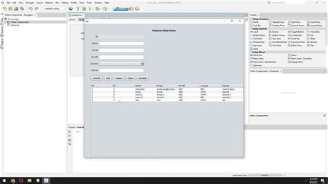 1 tutorial sederhana crud java netbeans mysql demo project youtube