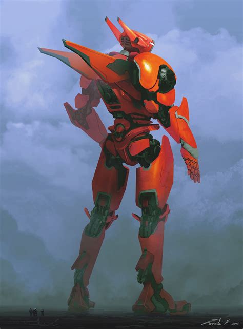 Artstation Saber Athena Stephen Zavala Pacific Rim Jaeger Pacific Rim Robot Art