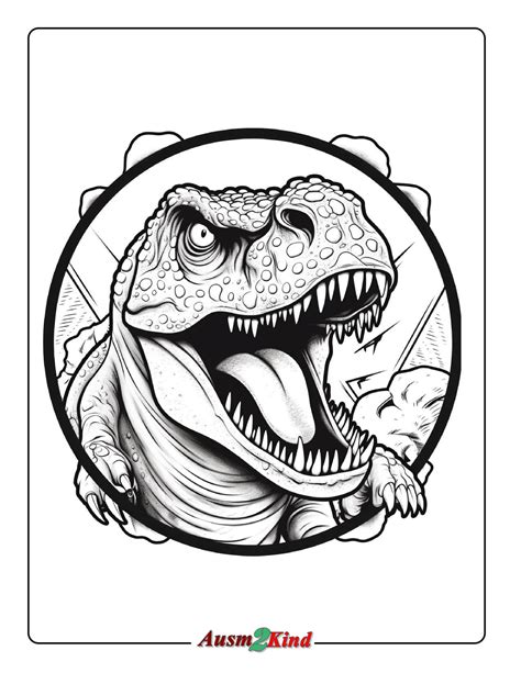 T Rex Ausmalbild 18 Stück Malvorlagen Tyrannosaurus Rex