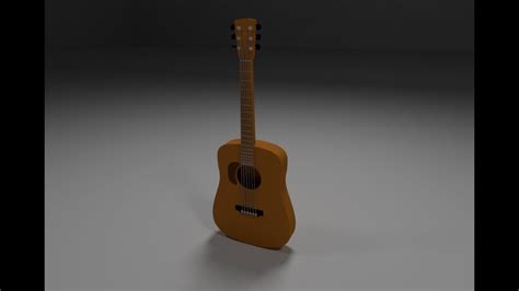 How To Make A Guitar In Blender Youtube