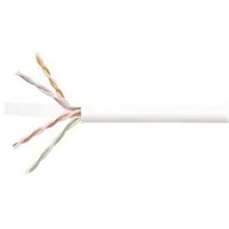 Cable Utp Cat Cobre Awg Pr Lszh Blanco Rollo Mt Marca