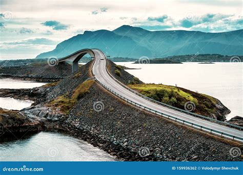 Atlantic Road Norway Stock Photo Image Of Adventure 159936362