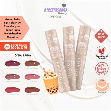 Jual Hanasui Mattedorable Lip Cream Boba Edition 4gr Shopee Indonesia