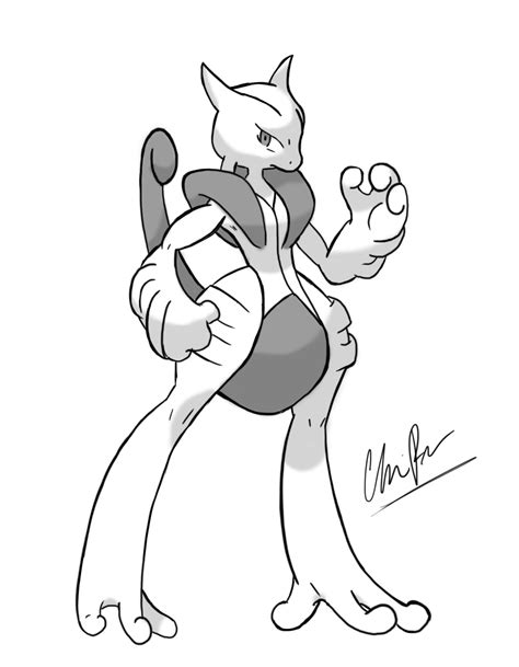 ChrisCross Roads My Drawing Of Mega Mewtwo X Check Out The Speed