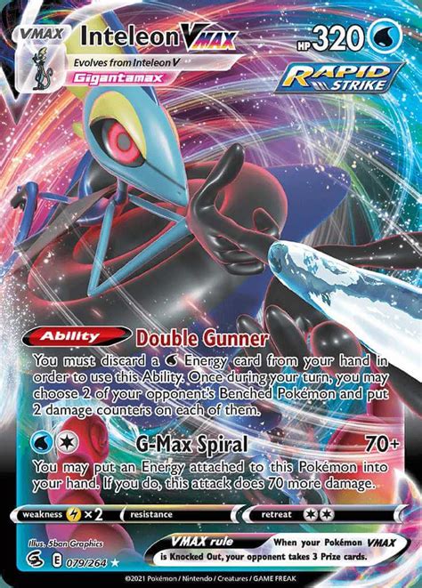 Inteleon VMAX And Urshifu VMAX Deck Rapid Strike Deck PokemonCard