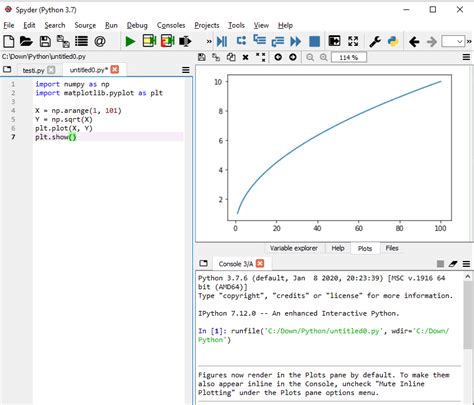 Plots Pane Options Menu Spyder