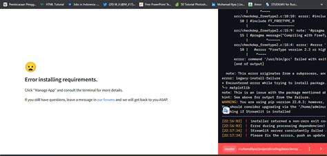 Error Deploying In Streamlit Cloud Community Cloud Streamlit