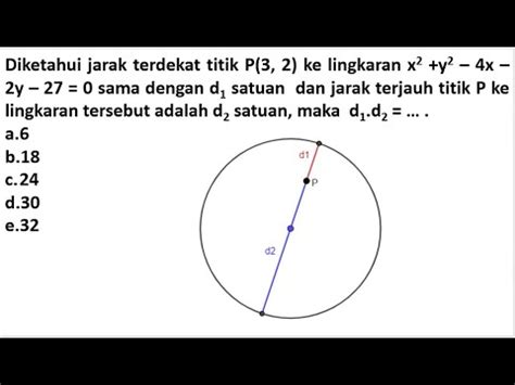 Cara Mudah Menentukan Jarak Terdekat Dan Jarak Terjauh Titik Ke