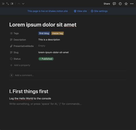 hướng dẫn xây dựng blog cá nhân với nextjs và notion viblo