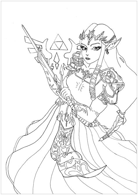 8 Cool De Coloriage Zelda Breath Of The Wild A Imprimer Image Coloriage