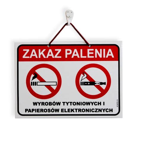 Tabliczka Wywieszka X Cm Zakaz Palenia Oficjalne