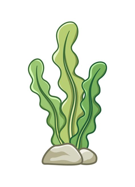 Underwater Seaweed Vector Illustration Clipart 16137783 Vector Art At