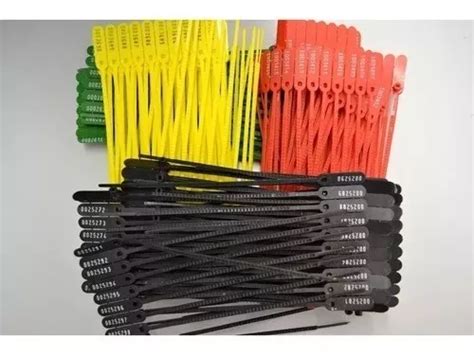 4500 Lacres 23cm Plástico Numerados Personalizado Logotipo Frete grátis