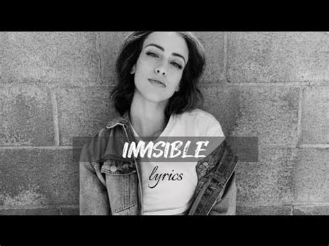 ANNA CLENDENING INVISIBLE Lyrics YouTube