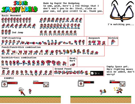 Super Mario World Sprite Sheet