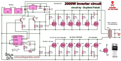 Watt Inverter Circuit Diagram