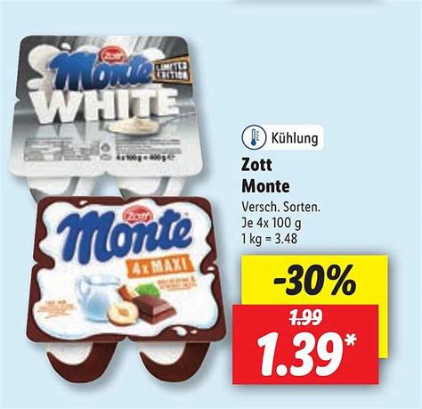 Zott Monte Angebot Bei Lidl 1Prospekte De