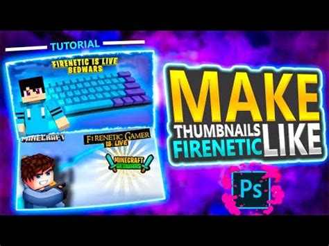 Minecraft Bedwars Thumbnail Like Fireneticgamer Photoshop Thumbnail