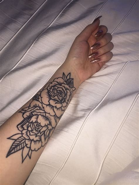 Flower Tattoo On Arm