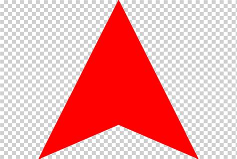 Logotipo de flecha roja área de triángulo punto rojo fondo de flecha
