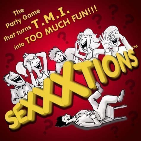 Sexxxtions Adult Party Board Game The Hilarious Party Game That Turns Tmi About Sex Into Too