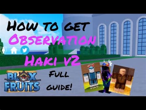 How To Get Observation Haki V In Blox Fruits Full Guide Youtube