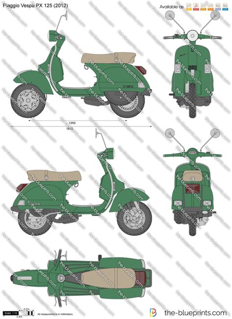 Piaggio Vespa Vespa Scooters Cad Drawing Line Drawing Vespa Roller