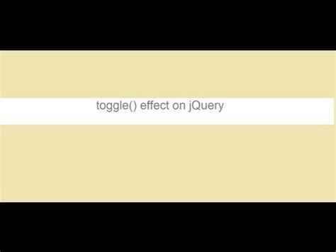 Jquery Effects Hide And Show Developer Skool