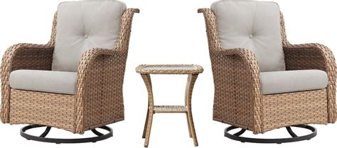 Amazon Belord Outdoor Swivel Rocker Patio Chairs 360 Degree