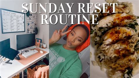 SUNDAY RESET ROUTINE Prepare For A Productive Week Cleaning Cooking