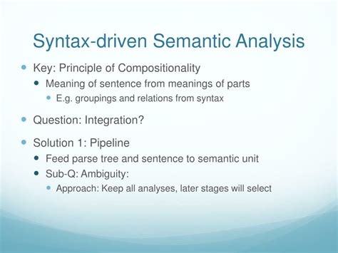 ppt meaning representation and semantic analysis powerpoint presentation id 1835829
